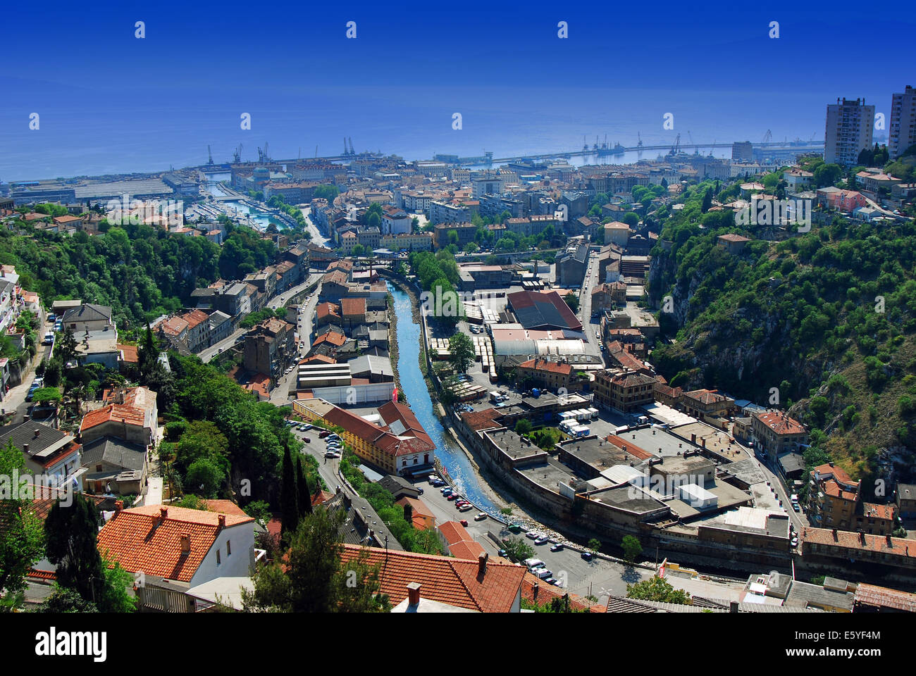 Panoramic View of Rijeka and Adriatic Sea,Croatia Stock Photo - Alamy
