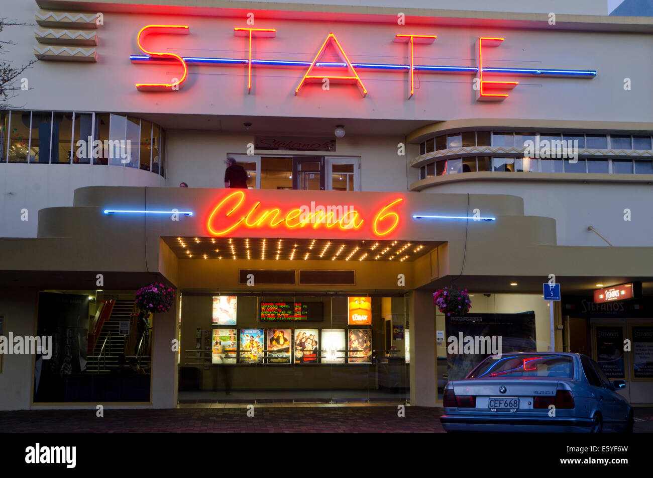 Art Deco State Cinema, Nelson, South Island, New Zealand Stock Photo ...