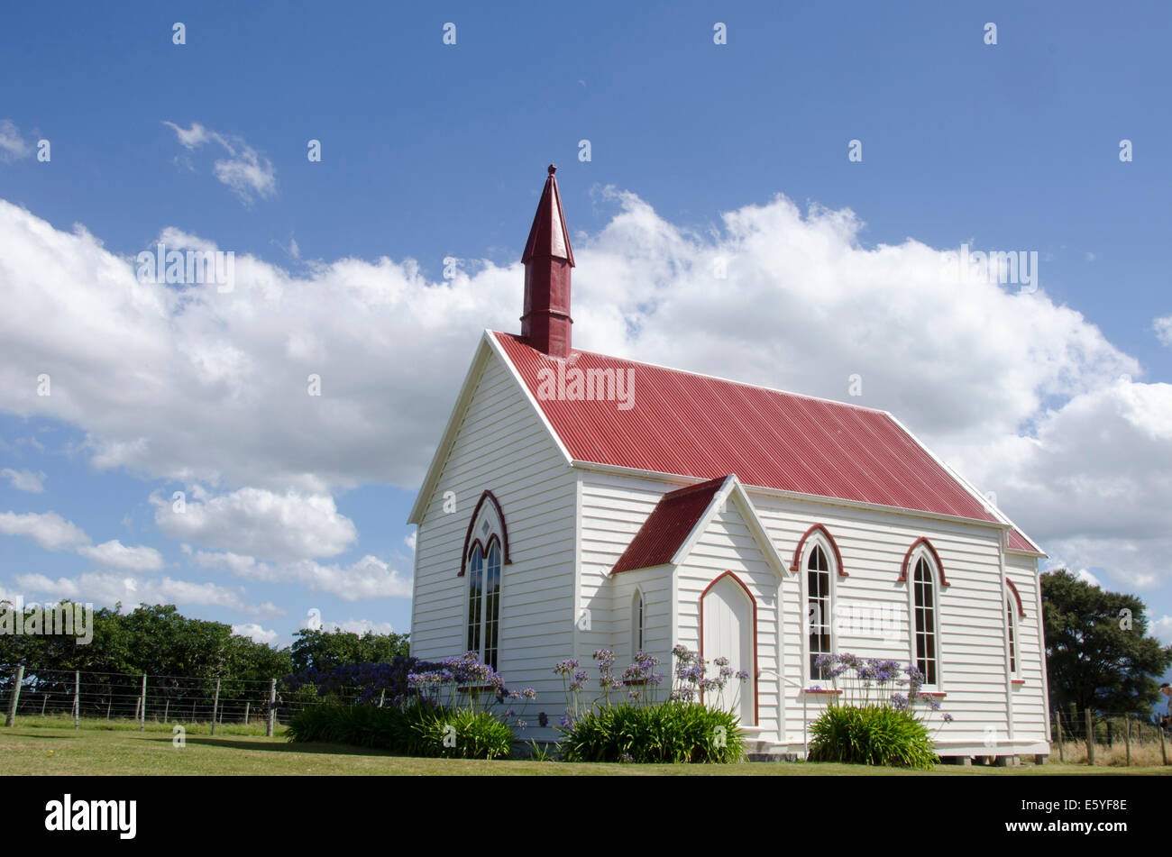 Small wooden church, Pirinoa, near Martinborough, Wairarapa, North ...