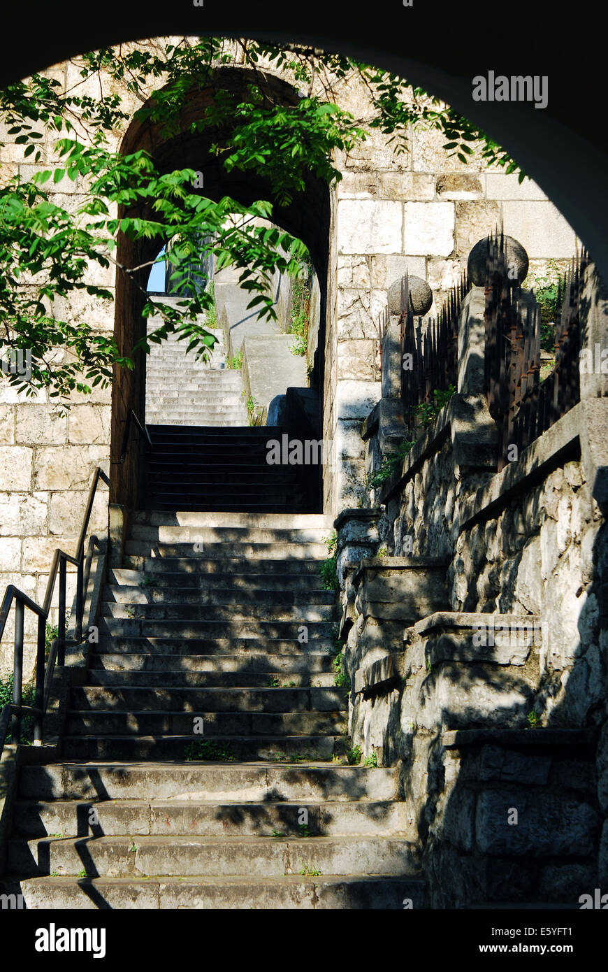 Historic Petar Kruzic Stairs in Rijeka,Croatia Stock Photo - Alamy