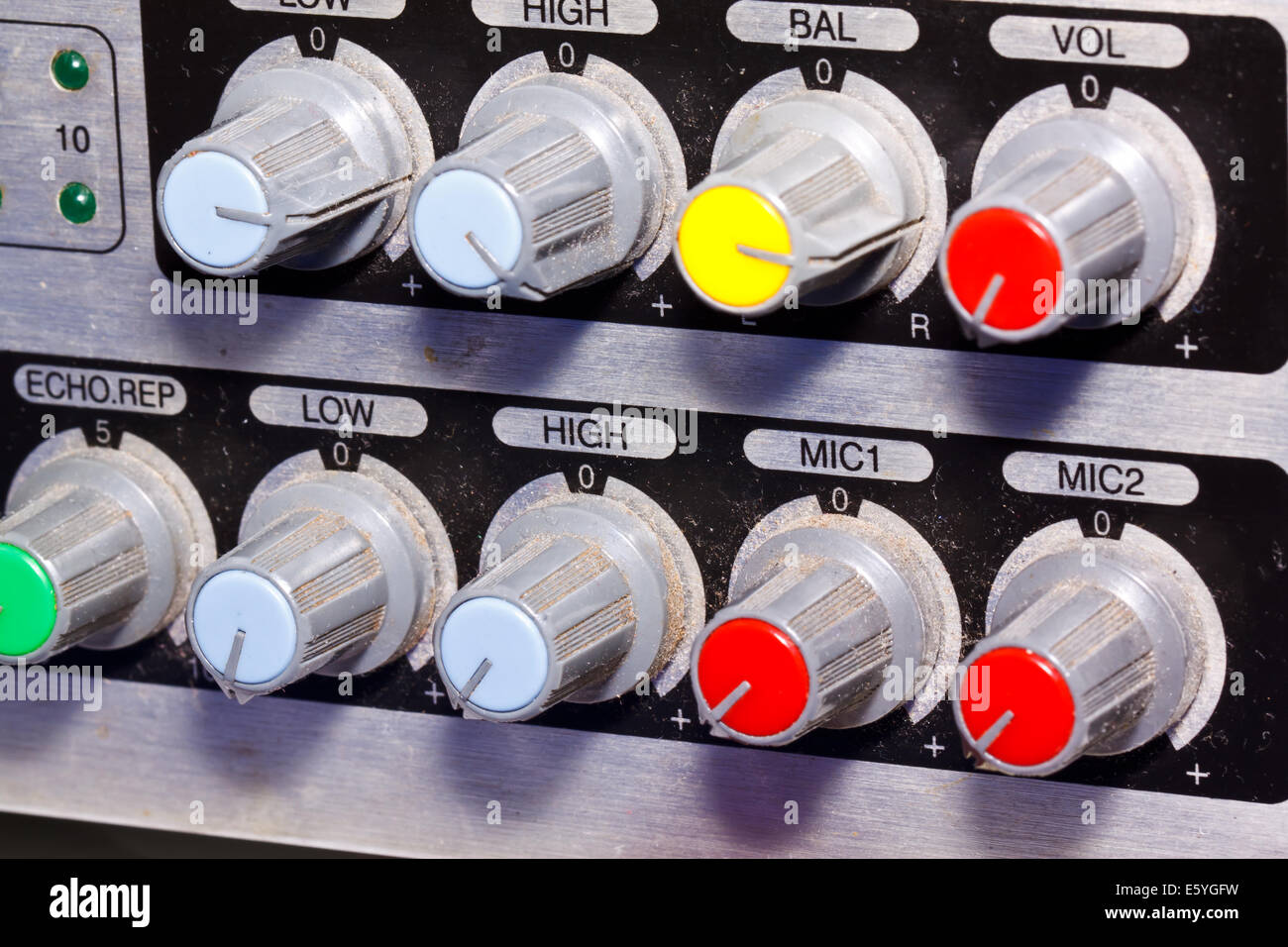 amplifier volume control Stock Photo - Alamy