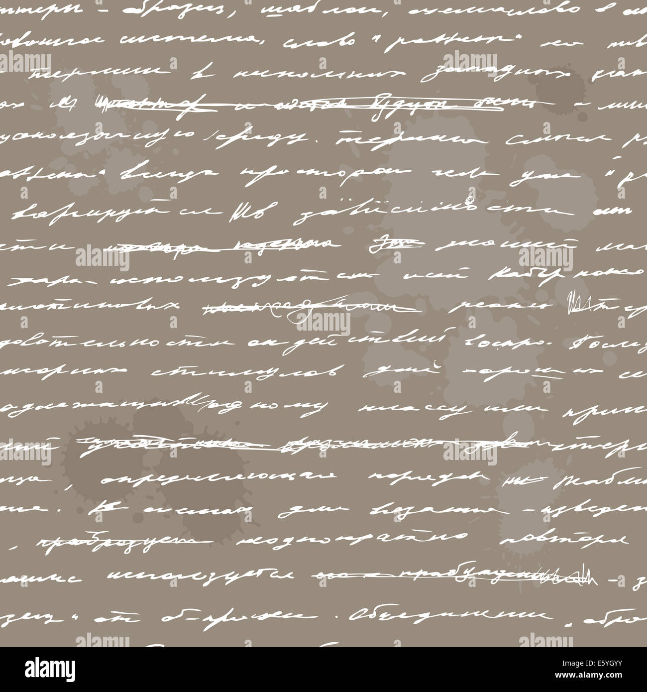 Handwriting. Seamless vector background Stock Photo - Alamy