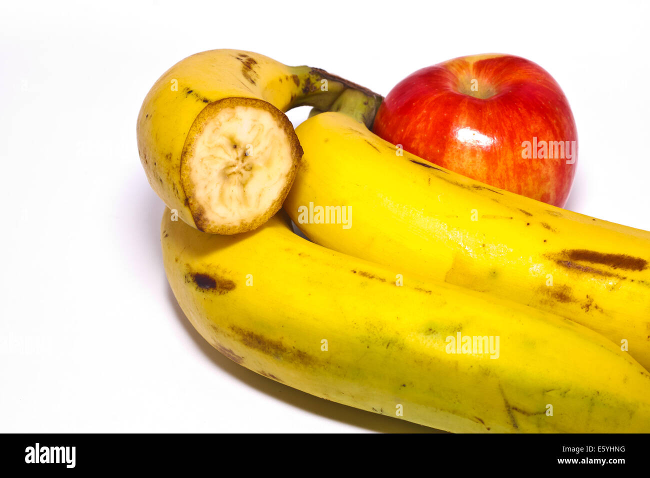 the banana with apple Stock Photo - Alamy