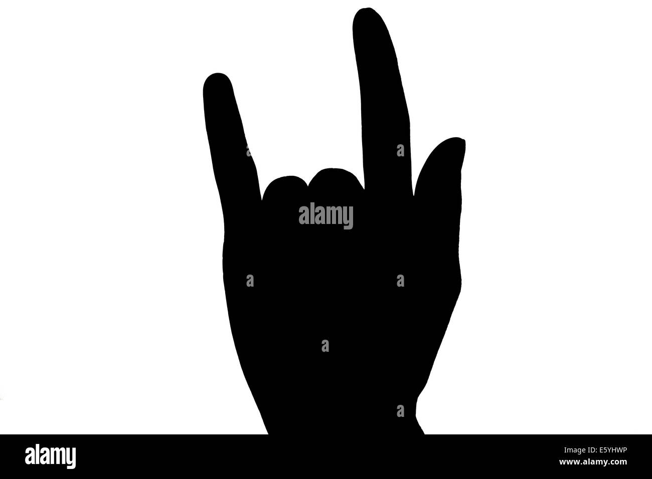 Human hand show love sign Stock Photo - Alamy