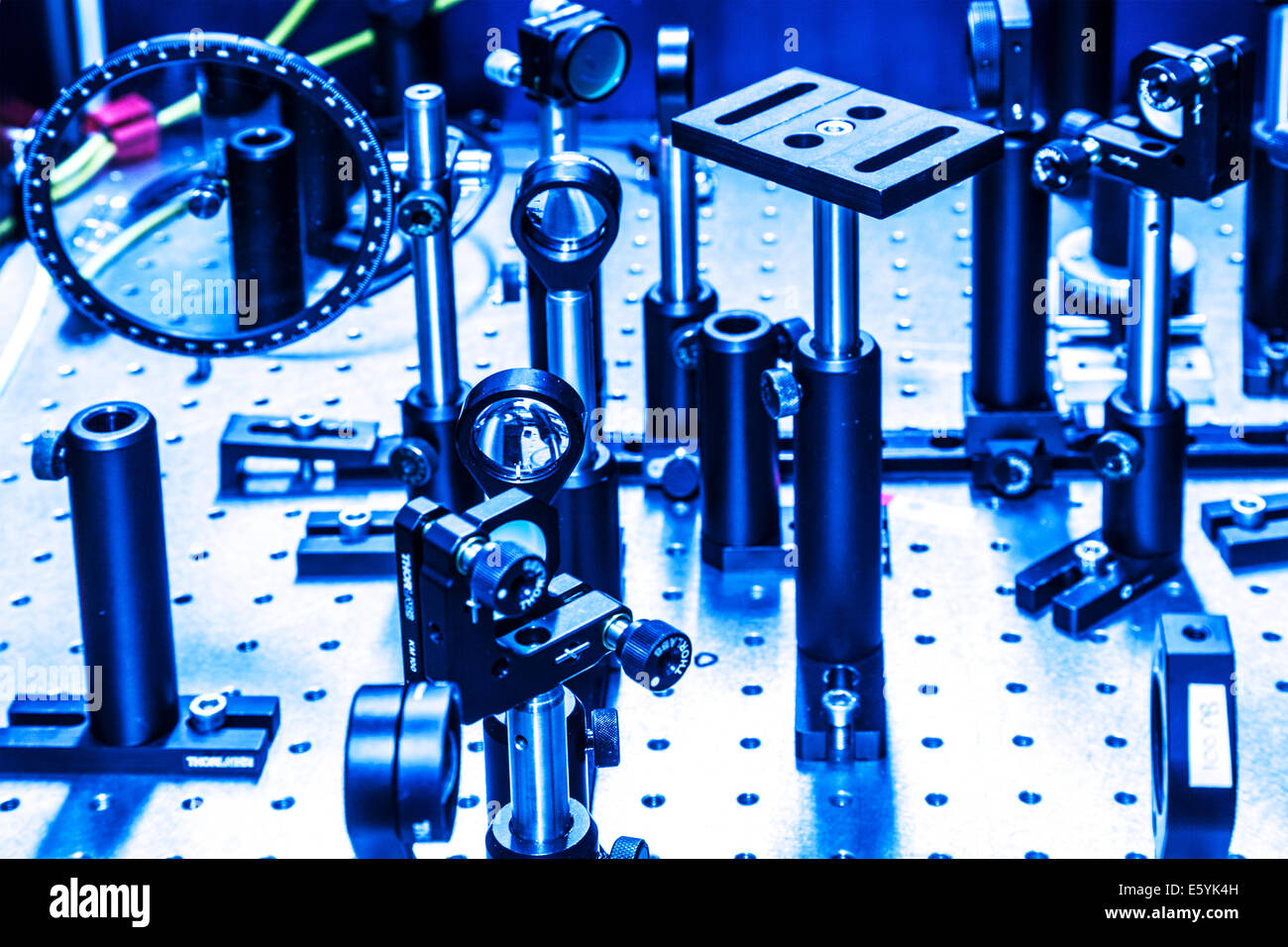 A laser imaging system set up in a science research laboratory Stock ...