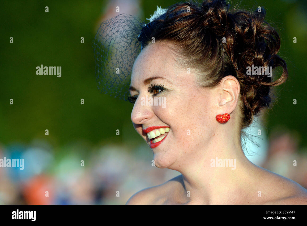 Pippa Gearing member of "The Rockabllas" at the Battle Proms, Highclere ...