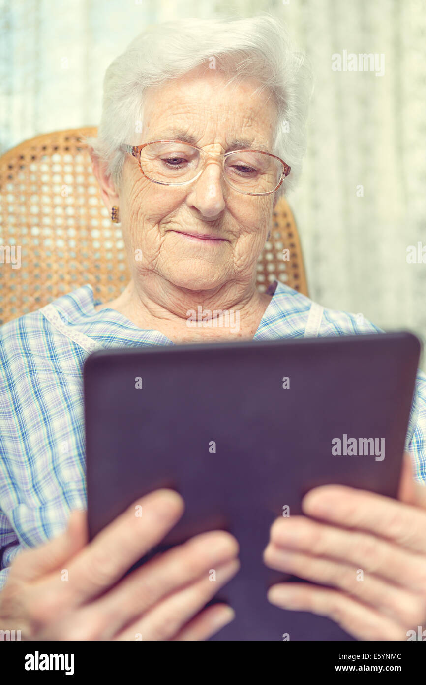 Touch portrait granny hi-res stock photography and images - Alamy