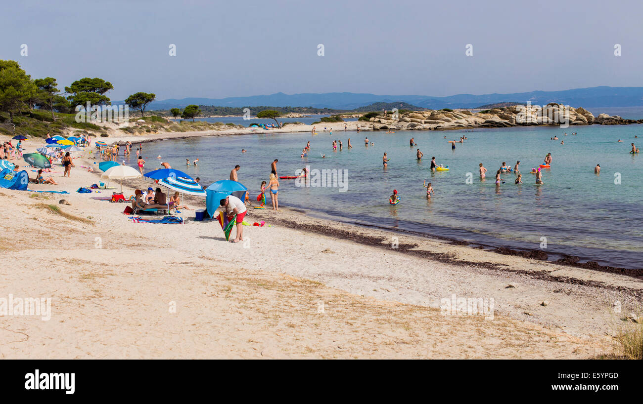 Karidi beach at Vourvourou, Greece Stock Photo - Alamy