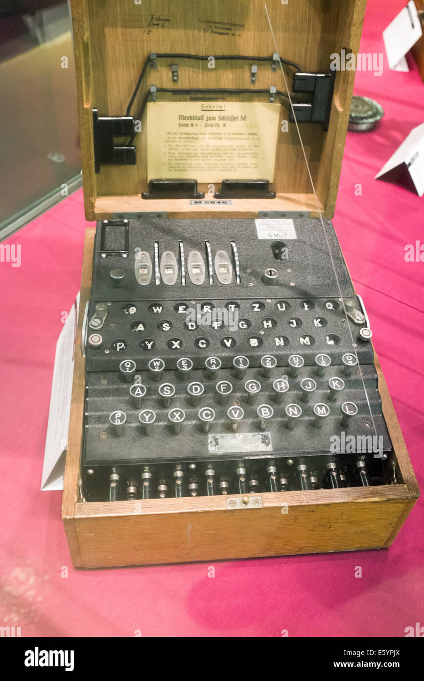 German enigma cipher machine from World War I Stock Photo - Alamy