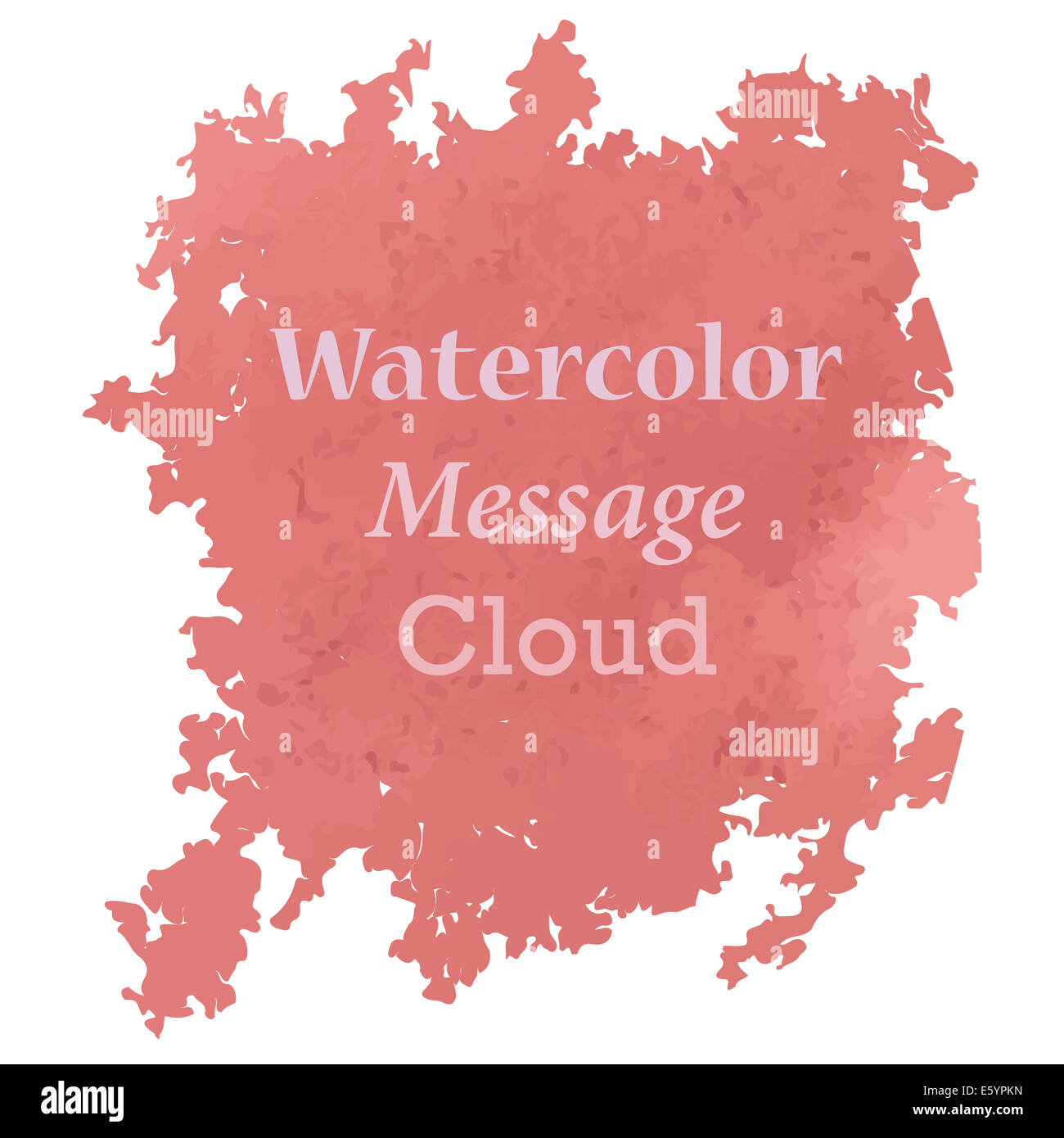 Watercolor message cloud background design, made in vector Stock Photo ...