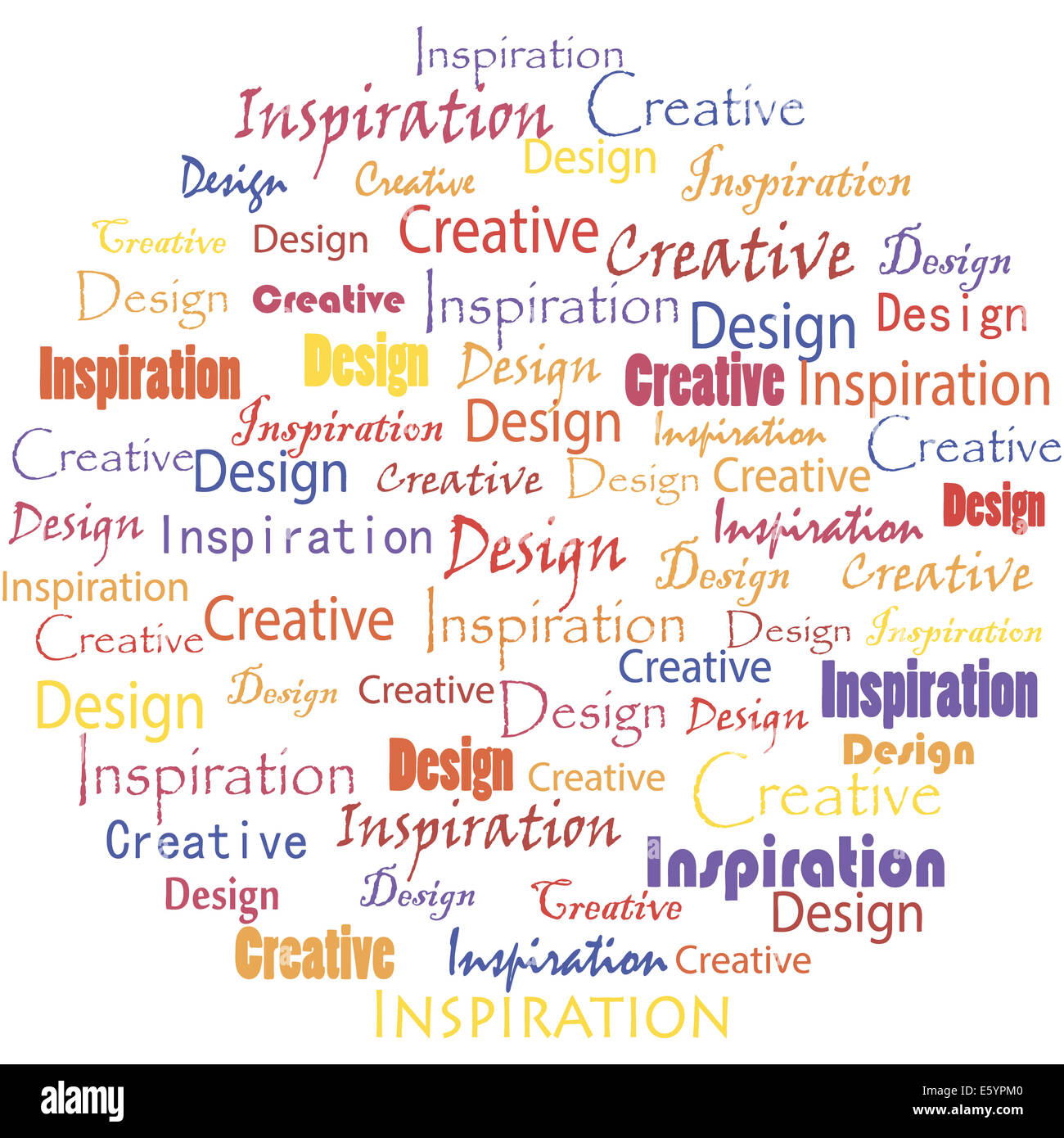Inspiration word cloud concept design. Vector illustration Stock Photo ...