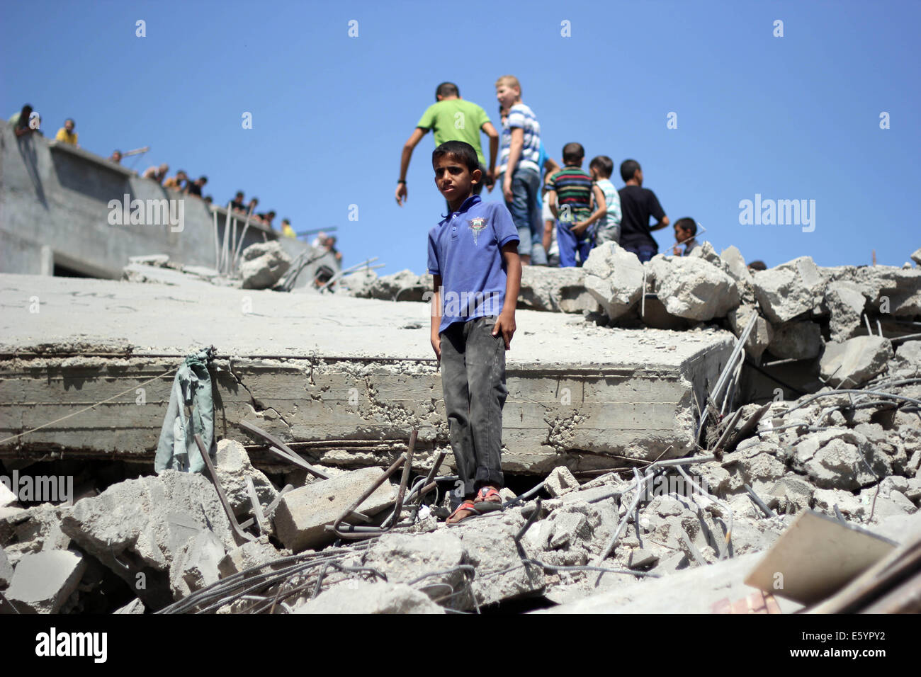Nuseirat, Gaza Strip, Palestinian Territory. 9th Aug, 2014 ...