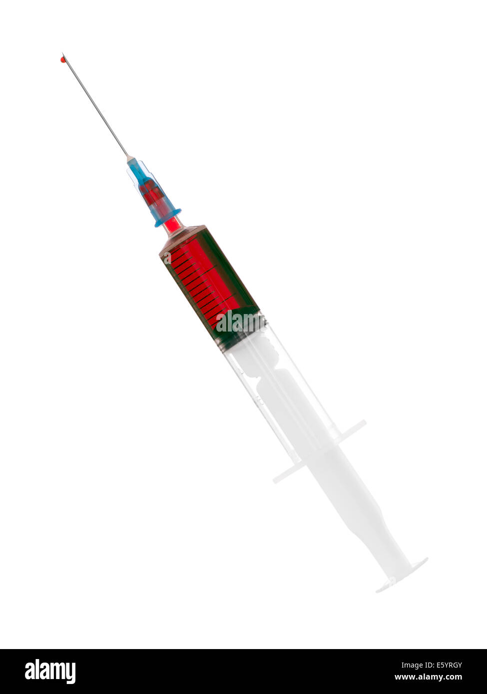 Blood drop needle syringe hi-res stock photography and images - Alamy