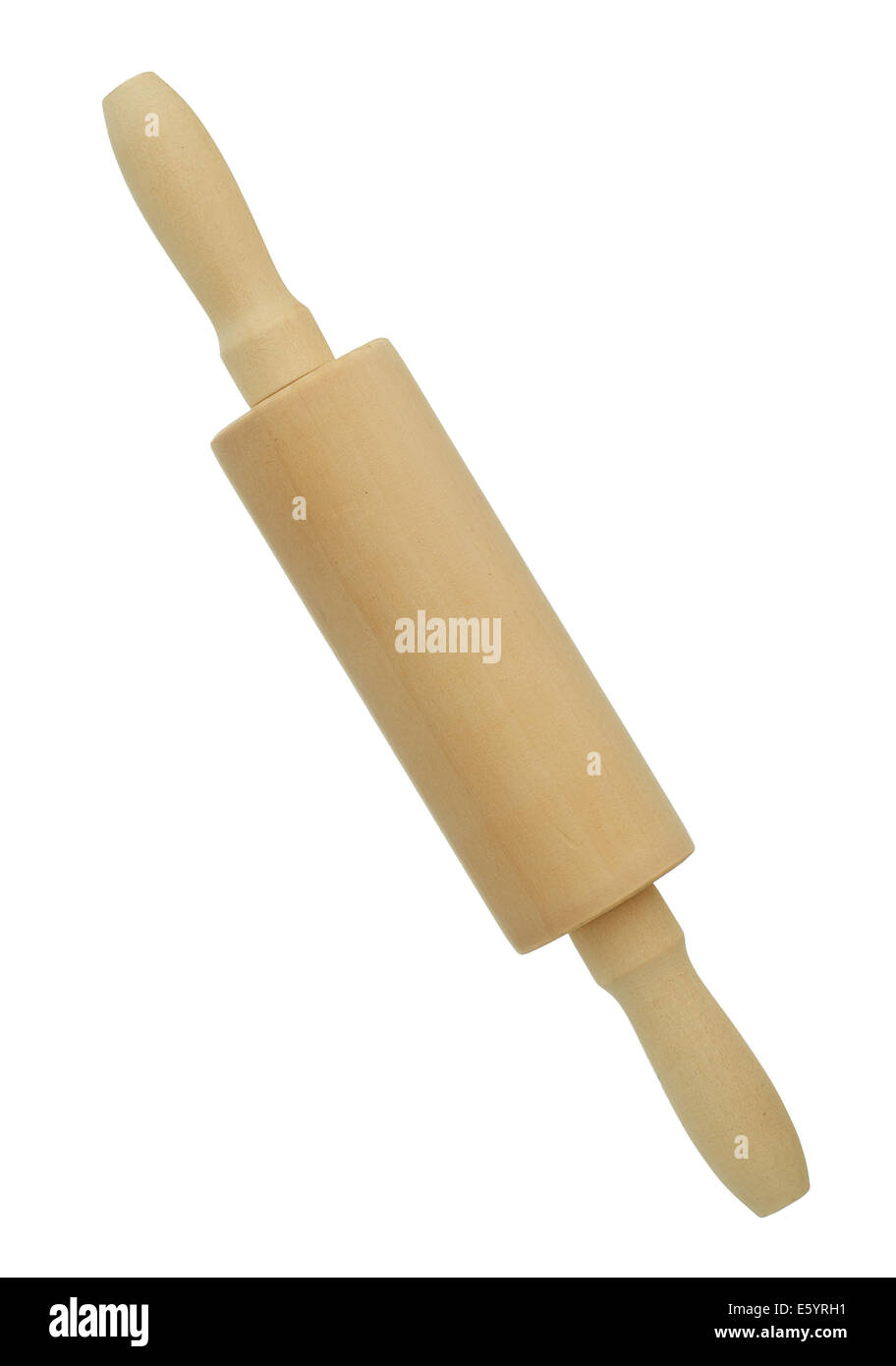 Traditional rolling pin isolated on white Stock Photo - Alamy
