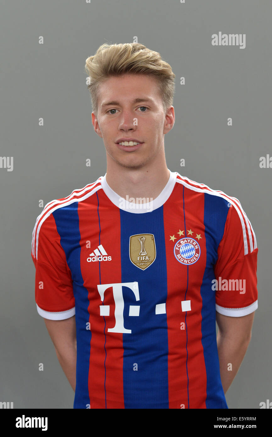 Munich, Germany. 09th Aug, 2014. Mitchell Weiser is pictured during the ...