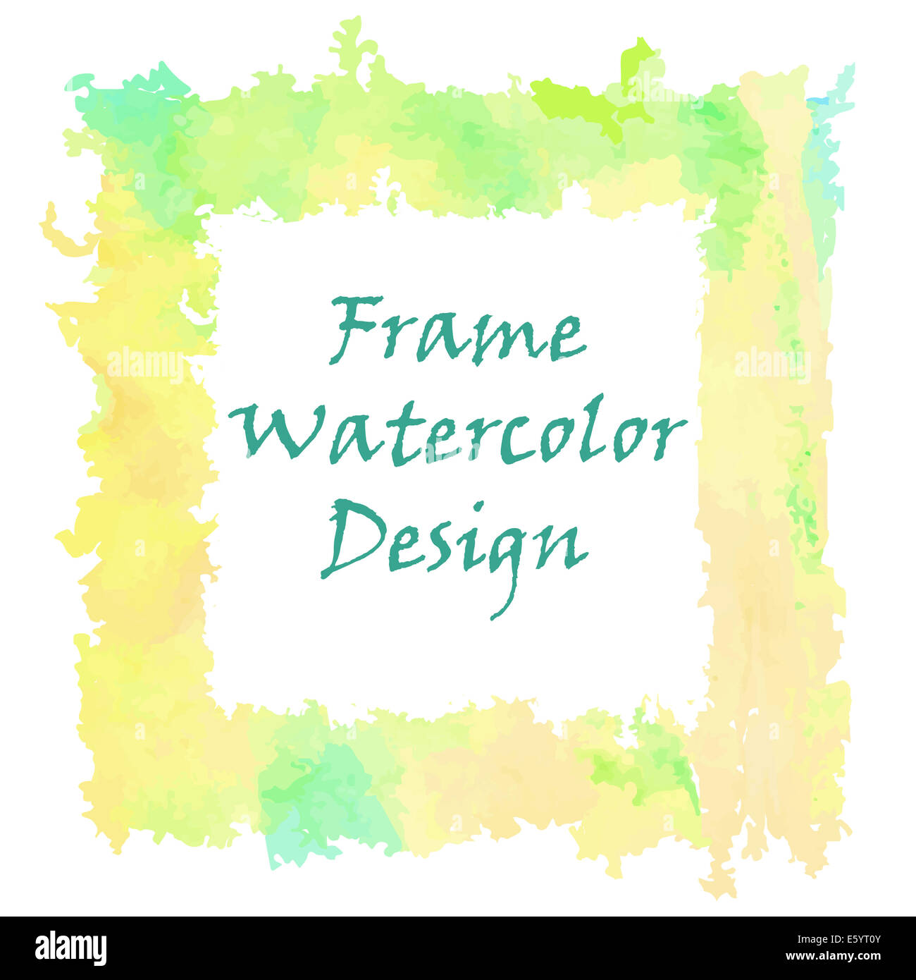 Watercolor frame design Stock Photo - Alamy