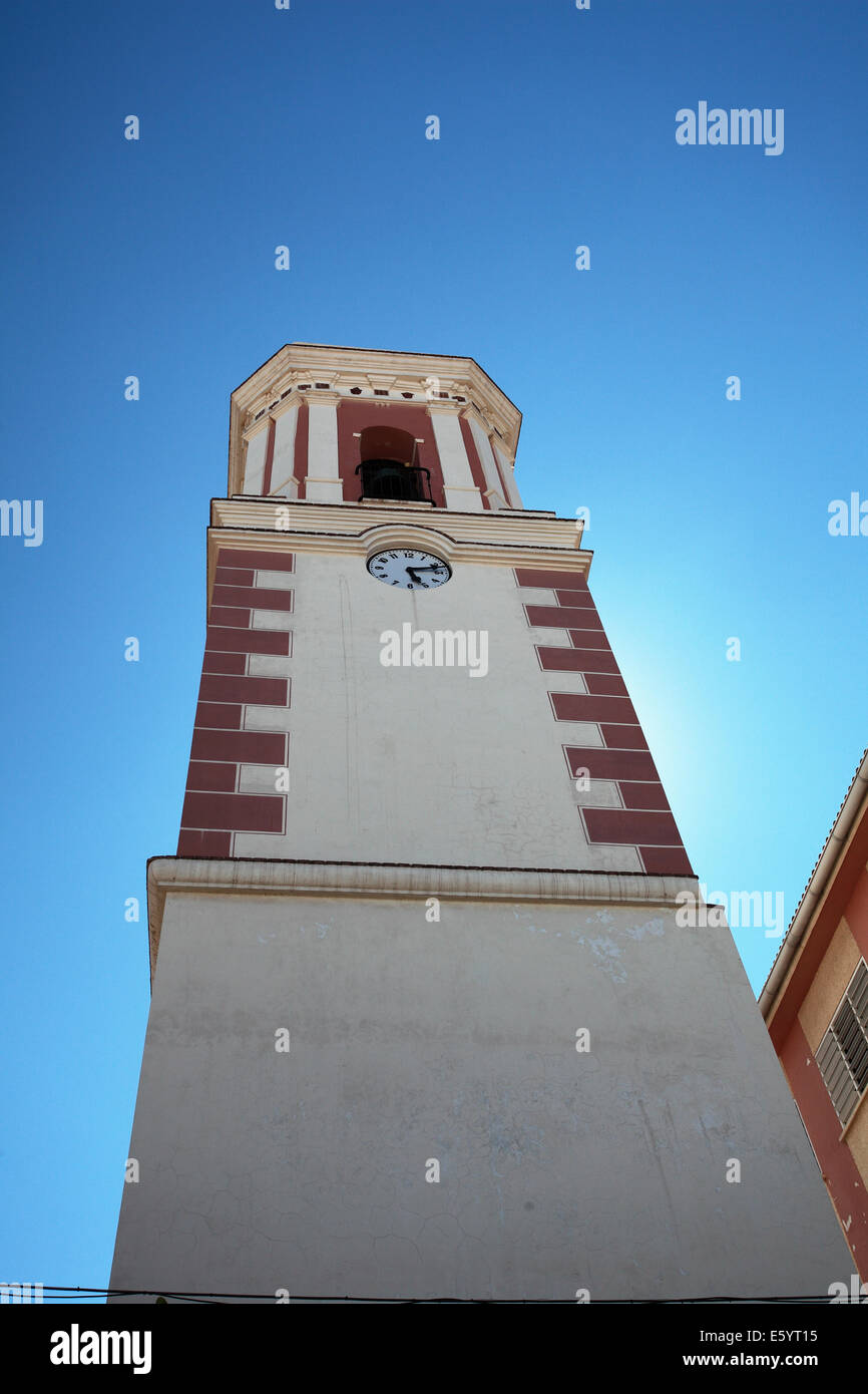 Clock tower in Estepona Spain Stock Photo - Alamy