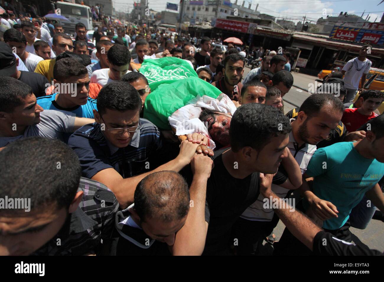 Nuseirat, Gaza Strip, Palestinian Territory. 9th Aug, 2014 ...