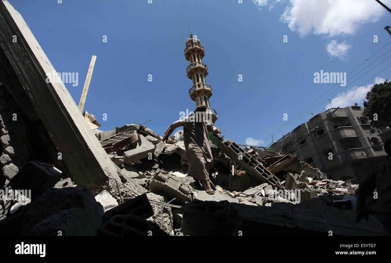 Nuseirat, Gaza Strip, Palestinian Territory. 9th Aug, 2014 ...