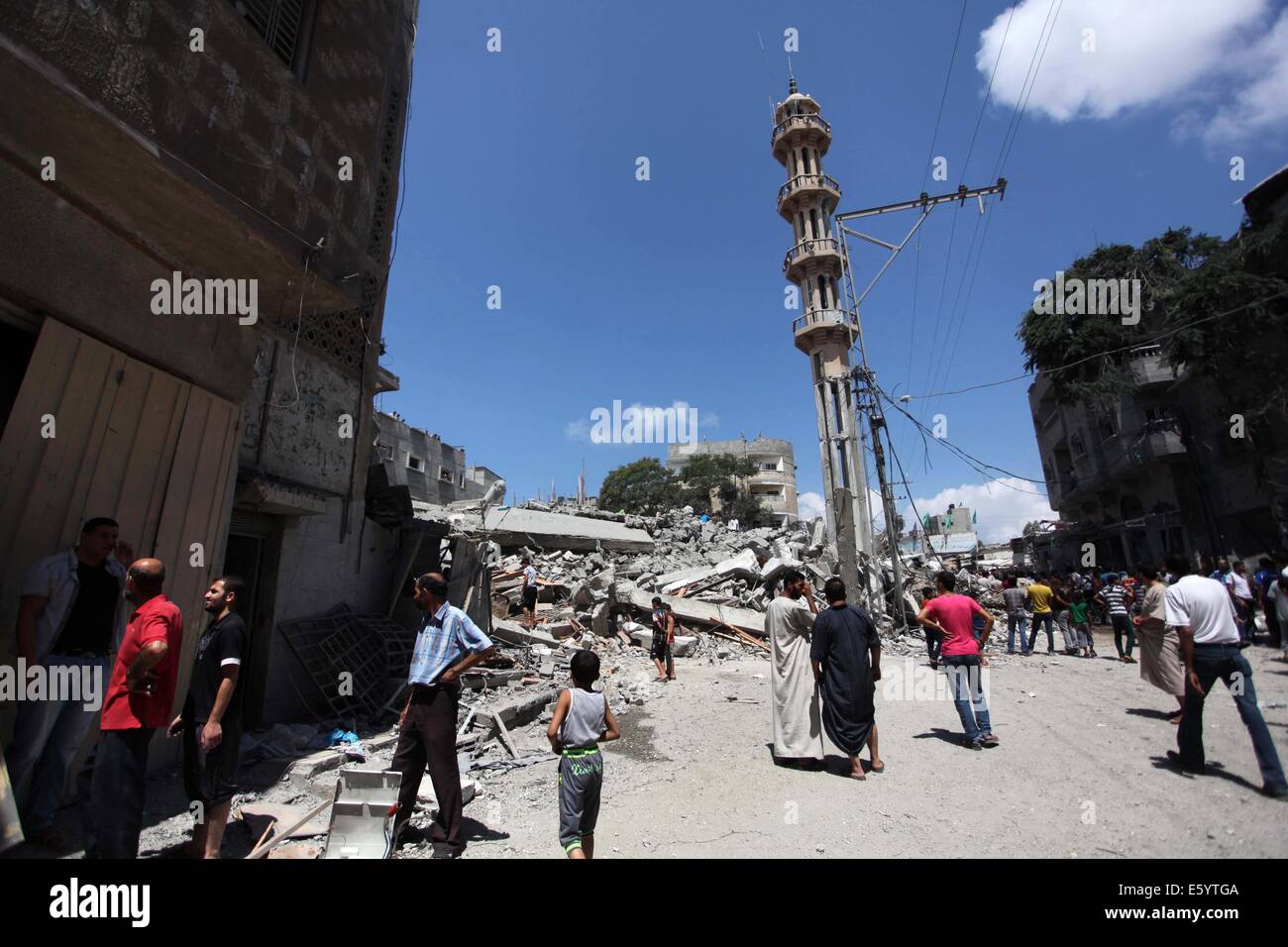 Nuseirat, Gaza Strip, Palestinian Territory. 9th Aug, 2014 ...