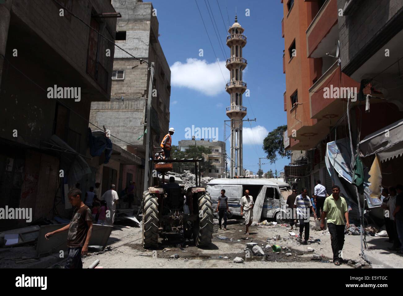 Nuseirat, Gaza Strip, Palestinian Territory. 9th Aug, 2014 ...