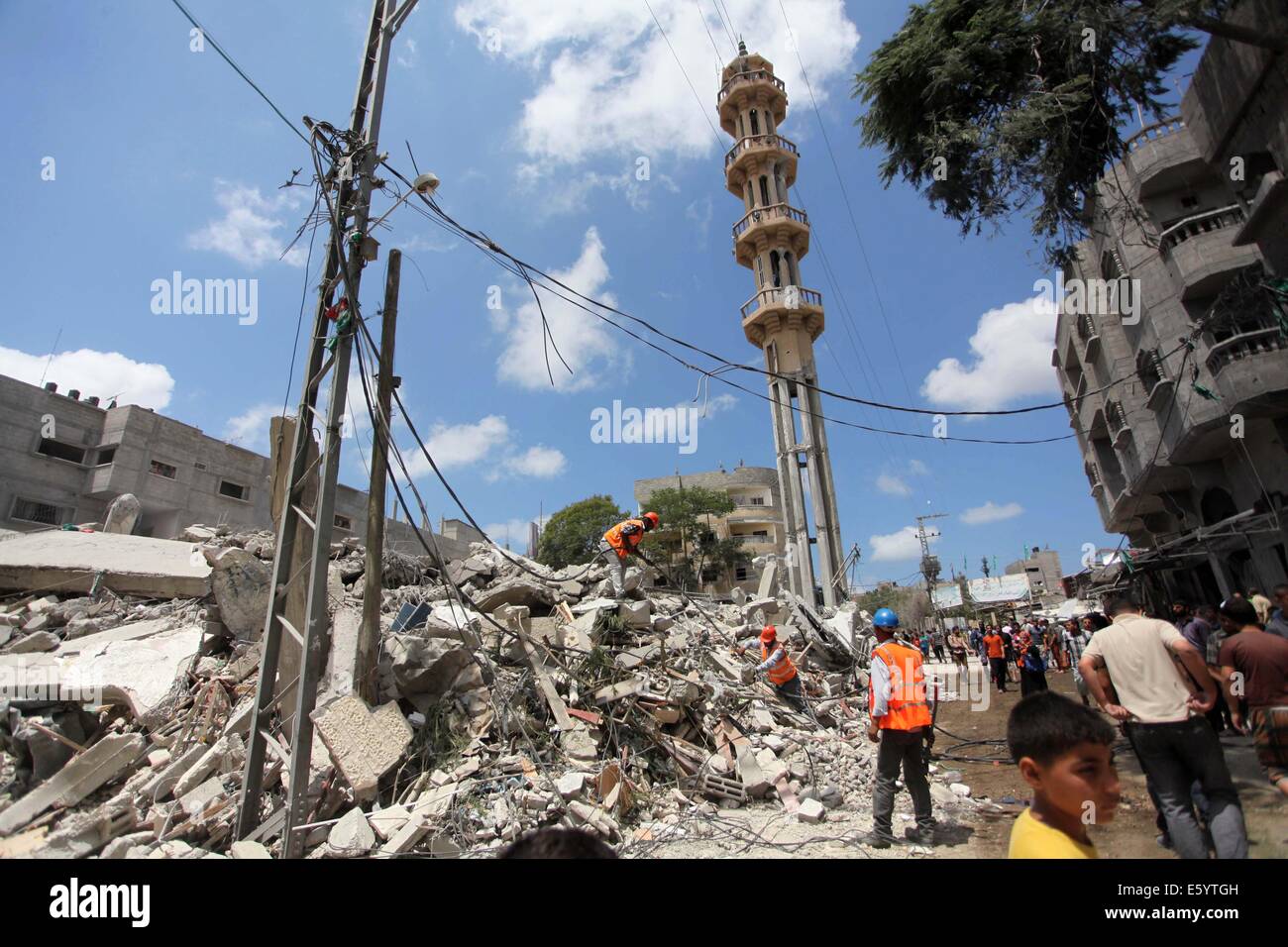 Nuseirat, Gaza Strip, Palestinian Territory. 9th Aug, 2014 ...