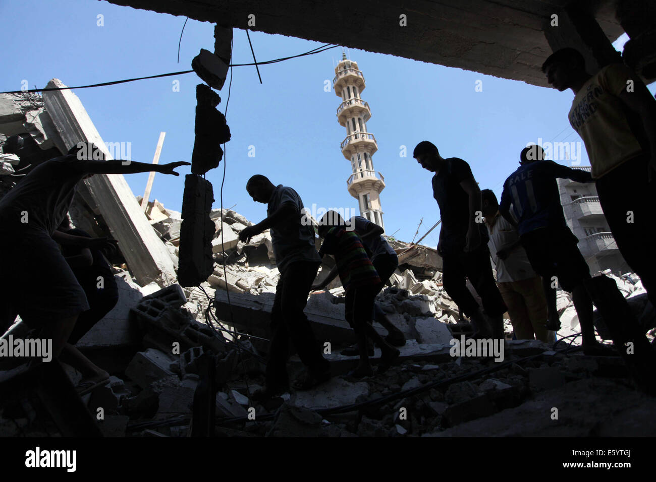 Nuseirat, Gaza Strip, Palestinian Territory. 9th Aug, 2014 ...