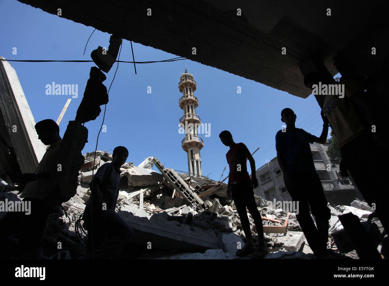 Nuseirat, Gaza Strip, Palestinian Territory. 9th Aug, 2014 ...