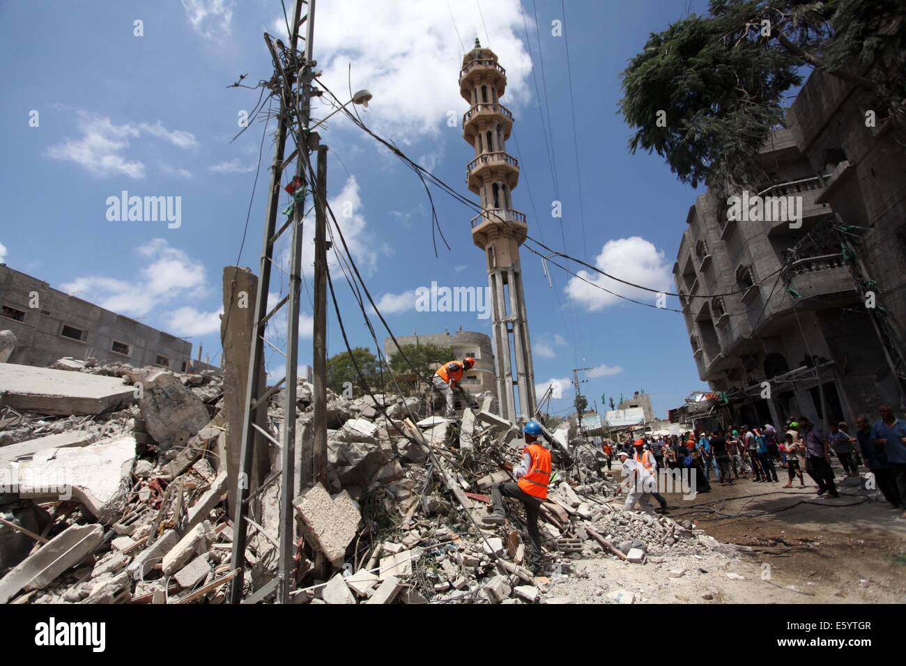 Nuseirat, Gaza Strip, Palestinian Territory. 9th Aug, 2014 ...