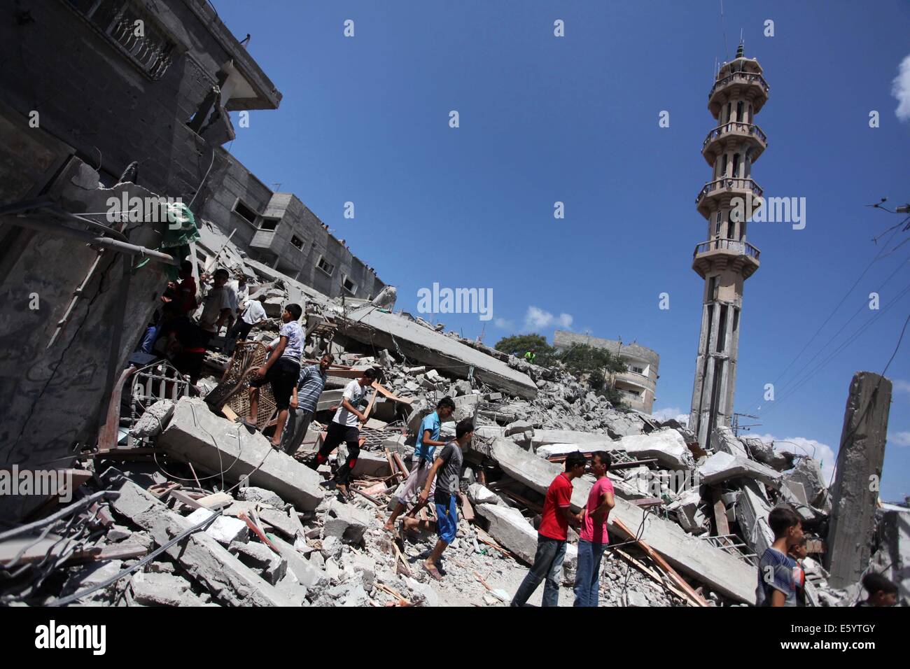 Nuseirat, Gaza Strip, Palestinian Territory. 9th Aug, 2014 ...
