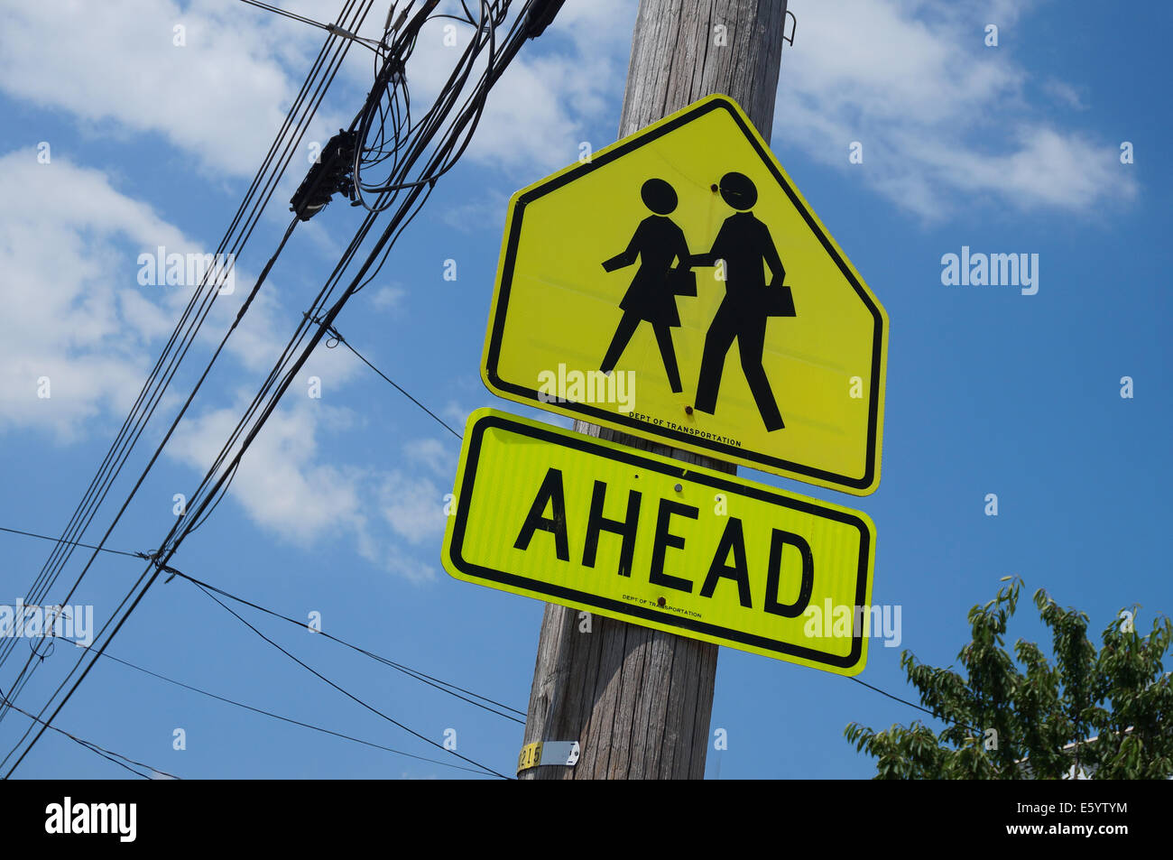 Street Sign children ahead Stock Photo - Alamy