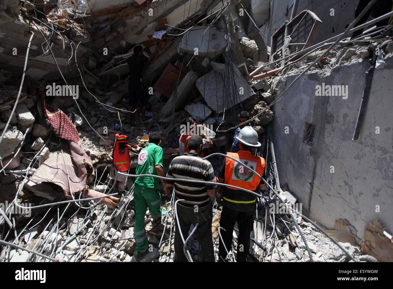 Nuseirat, Gaza Strip, Palestinian Territory. 9th Aug, 2014 ...