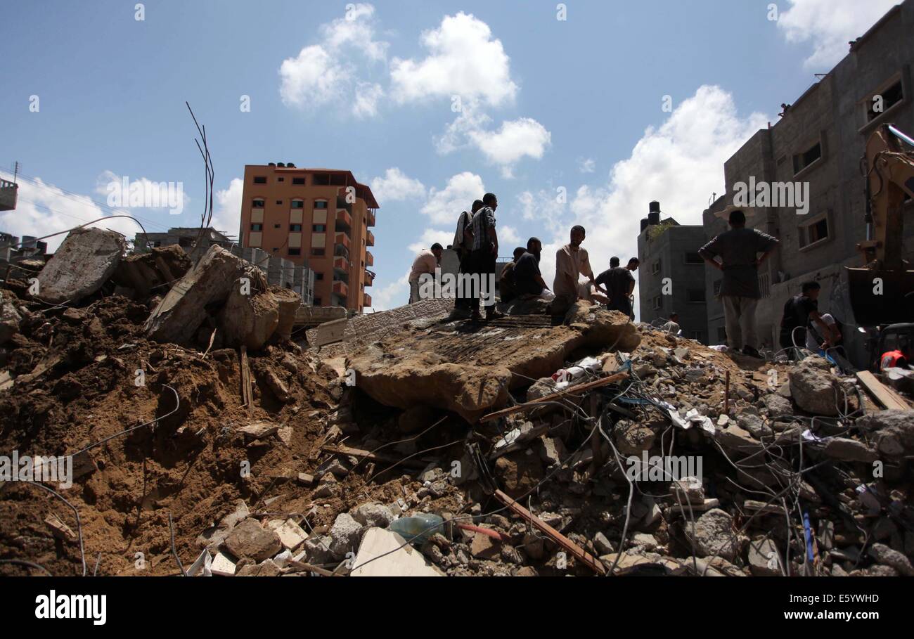 Nuseirat, Gaza Strip, Palestinian Territory. 9th Aug, 2014 ...