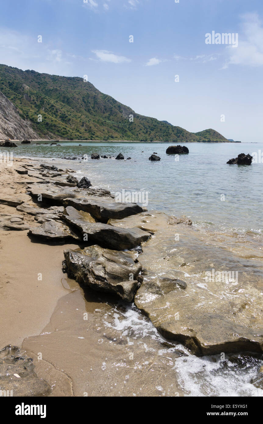 Dafni Beach, Zante - a protected turtle nesting bay with unauthorised ...