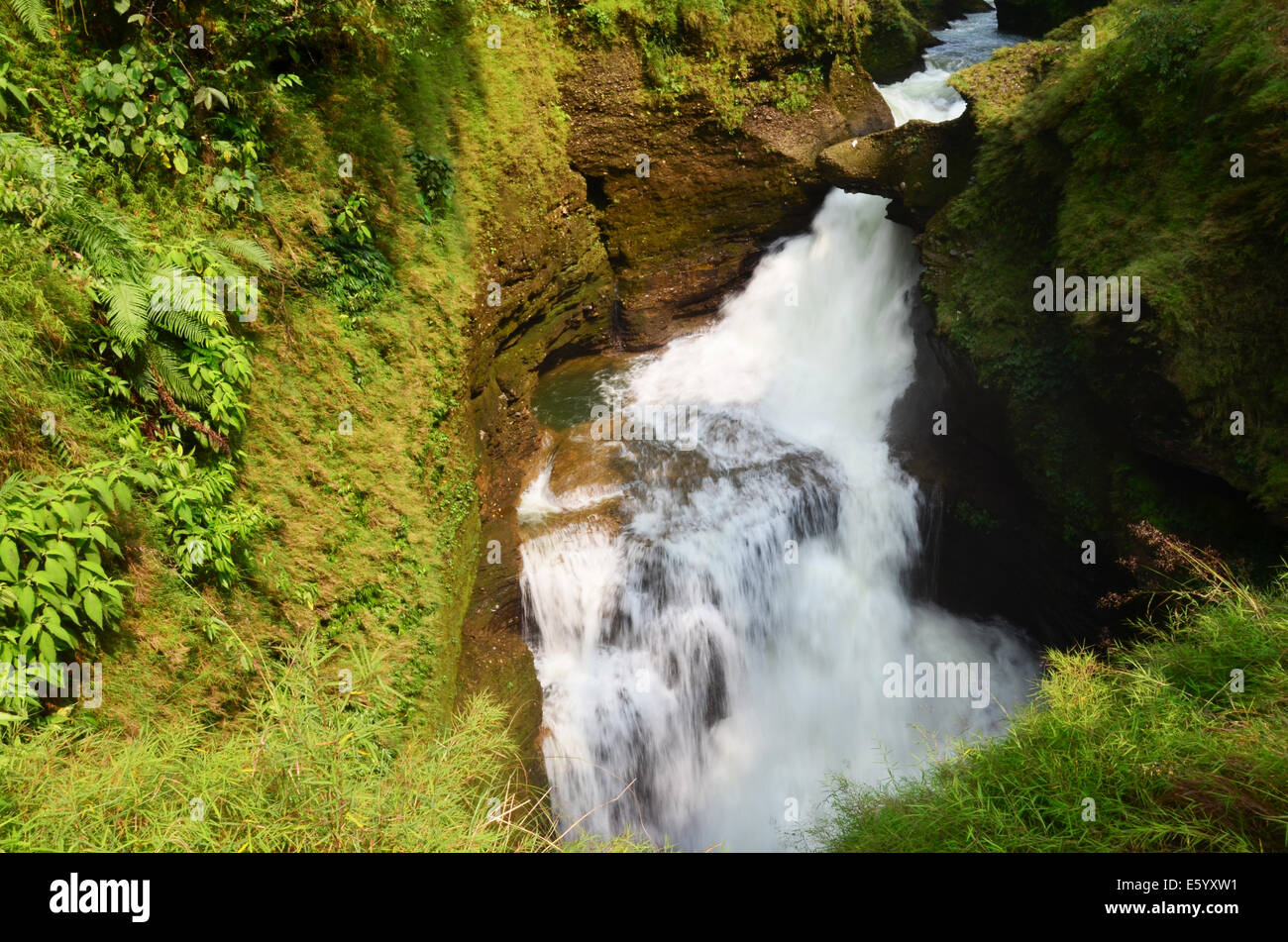 Hell's Falls or Devil waterfall at Pokhara in Annapurna Valley Nepal ...
