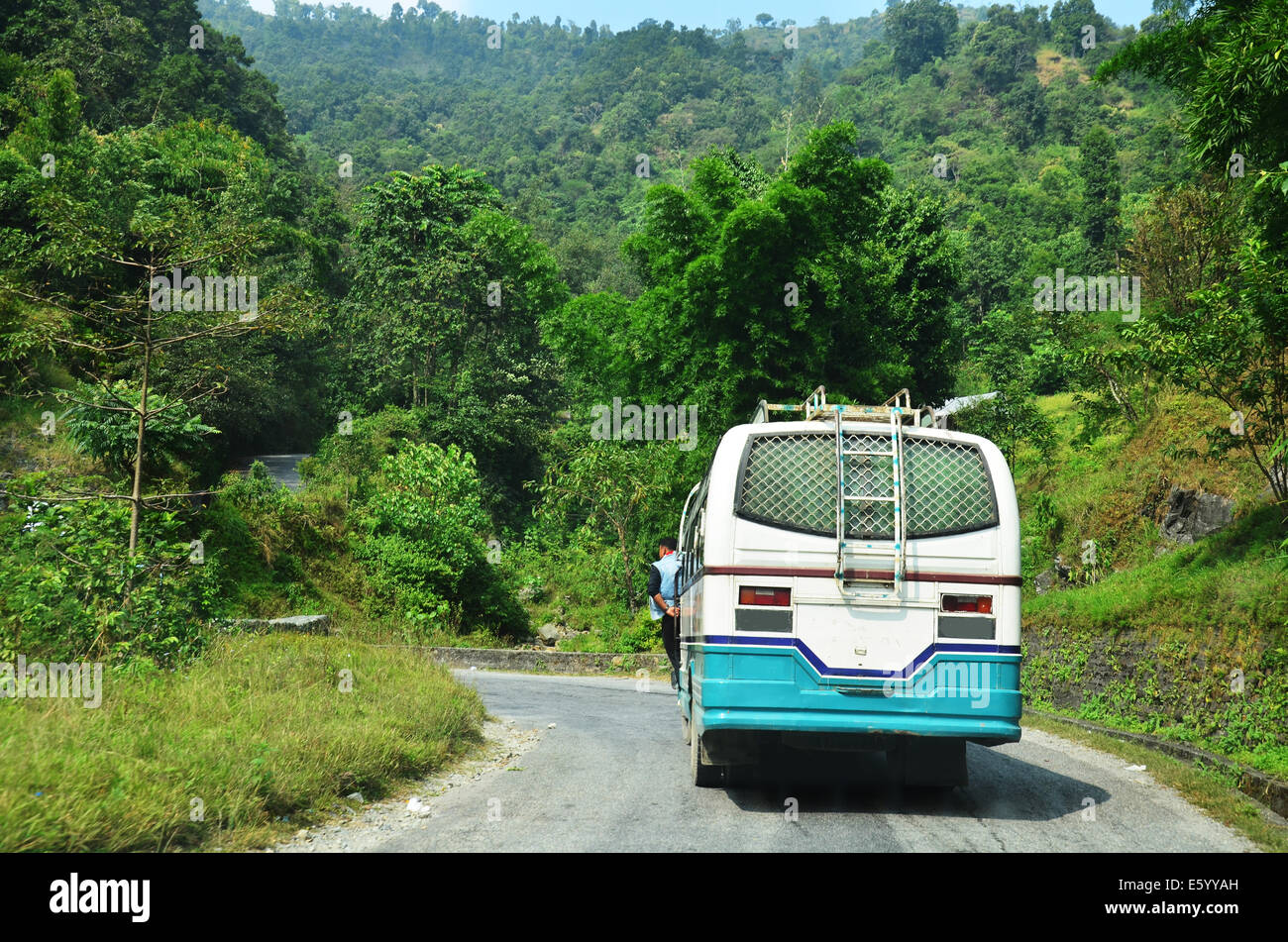 Nepalese tourist bus nepal hi-res stock photography and images - Alamy