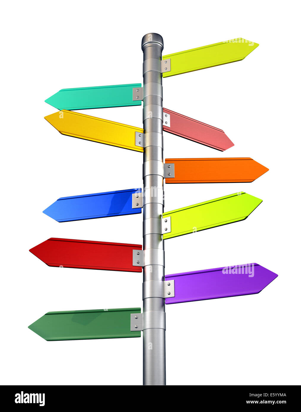 Bollard sign arrow hi-res stock photography and images - Alamy