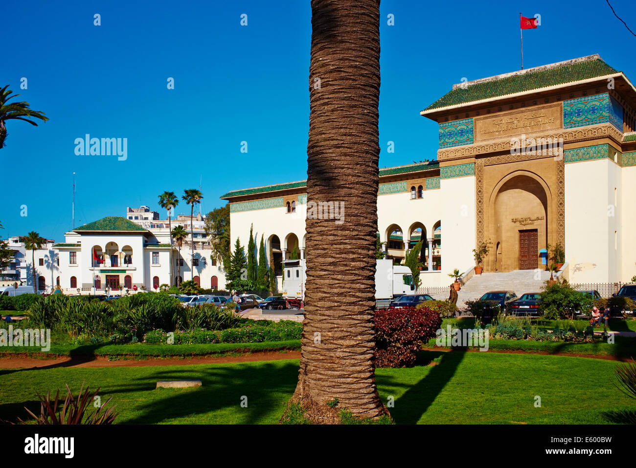 Morocco, Casablanca, Mohammed V square, Court of Justice (Tribunal ...