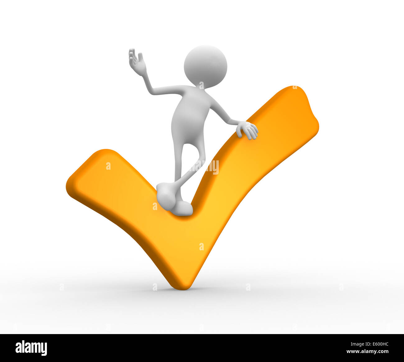 White guy check mark Cut Out Stock Images & Pictures - Alamy