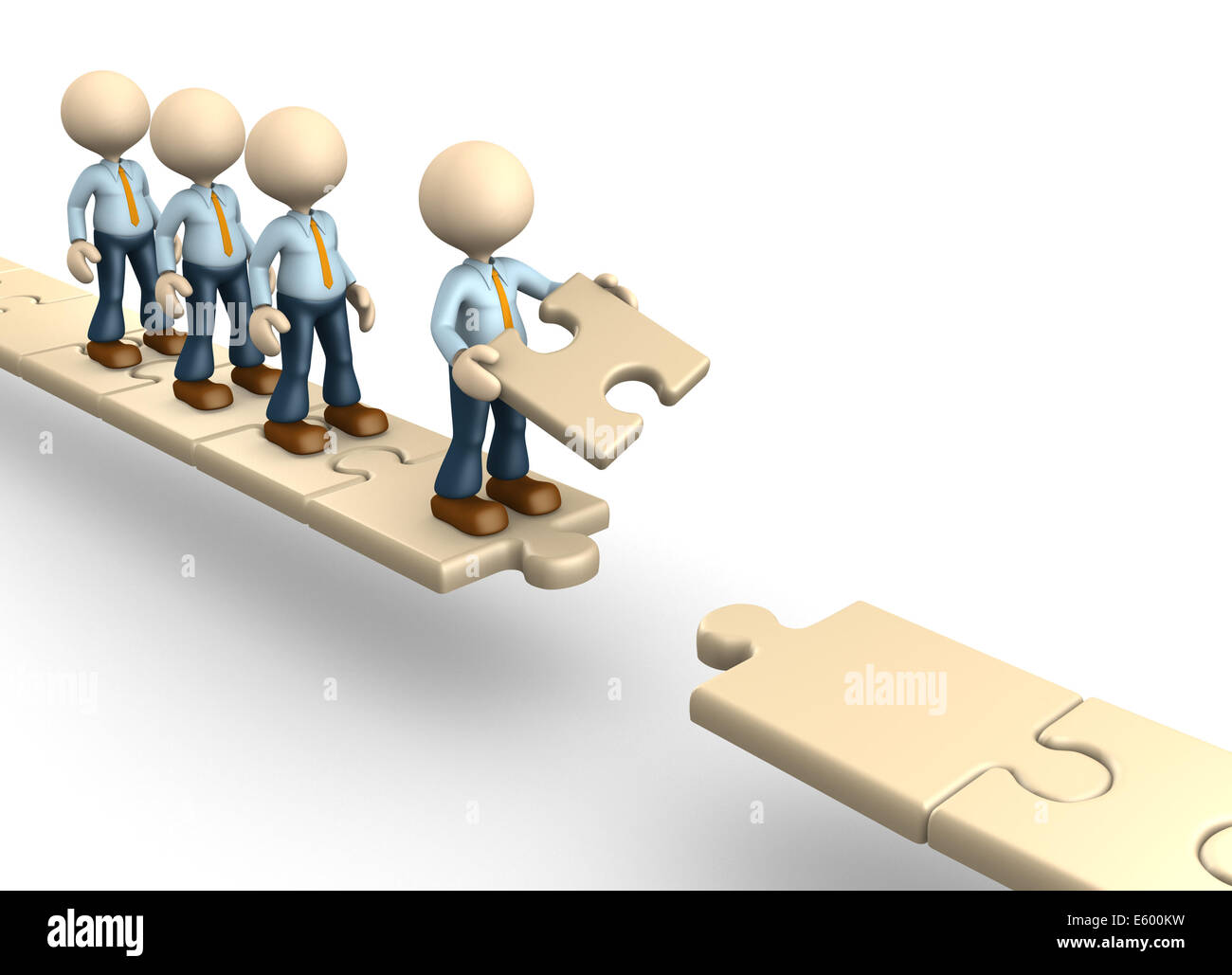 3d man puzzle hi-res stock photography and images - Alamy