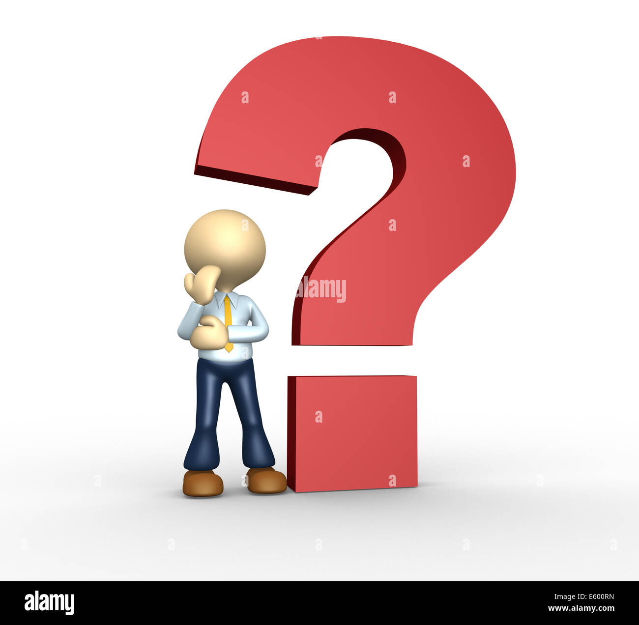 Human and question mark hi-res stock photography and images - Alamy