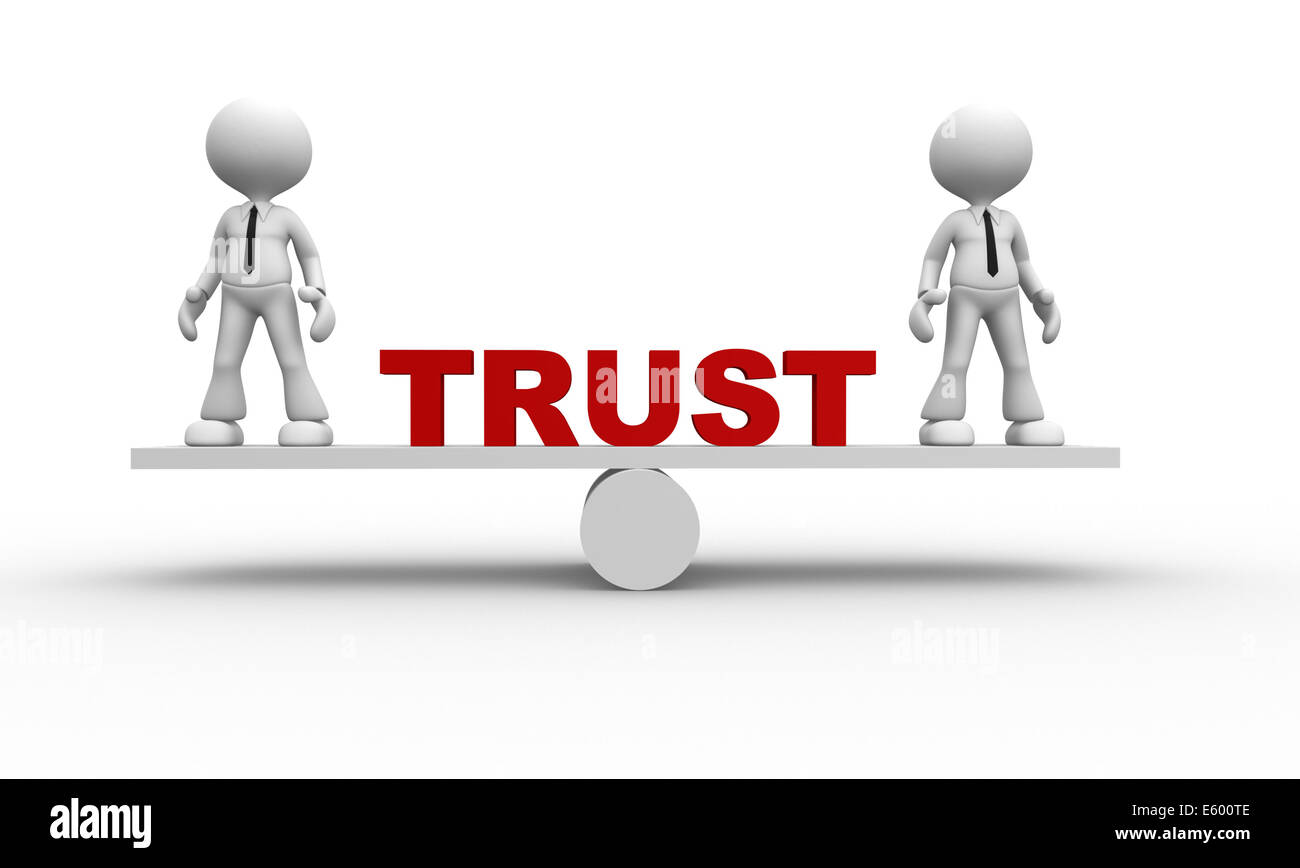 Concept of trust Cut Out Stock Images & Pictures - Alamy