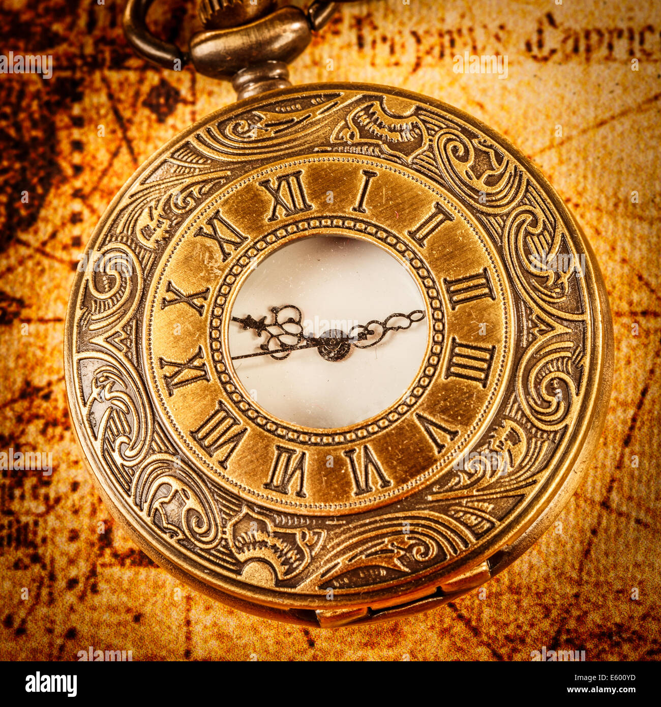 Vintage Antique pocket watch Stock Photo - Alamy