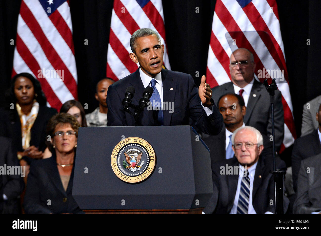 US President Barack Obama speaks before signing into law a bill to ...