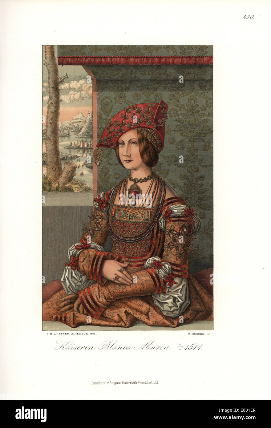 Bianca Maria Sforza, wife to Holy Roman Emperor, Maxilian I, died 1511 ...