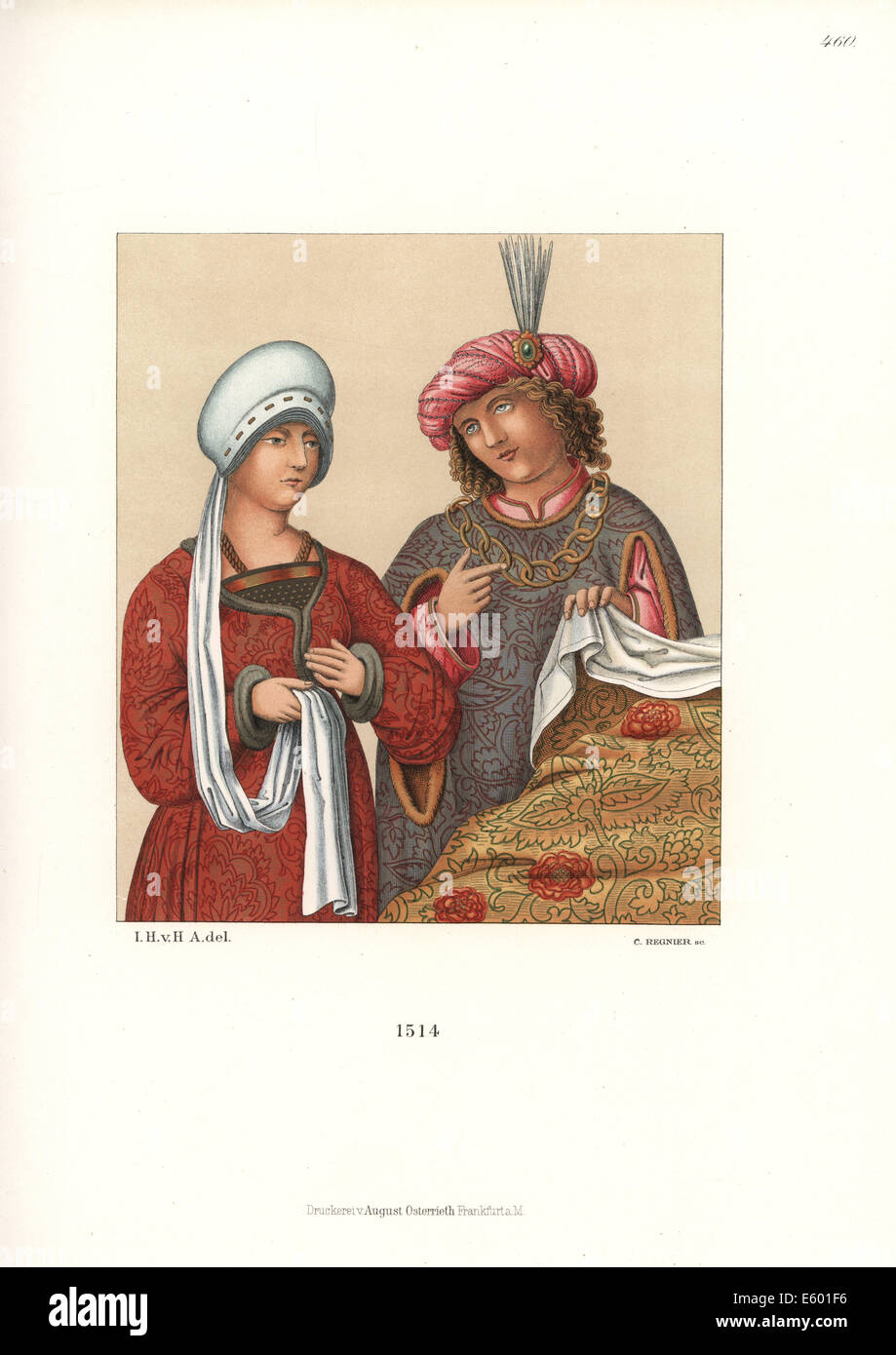 Fashion of German nobility of the early 16th century Stock Photo - Alamy