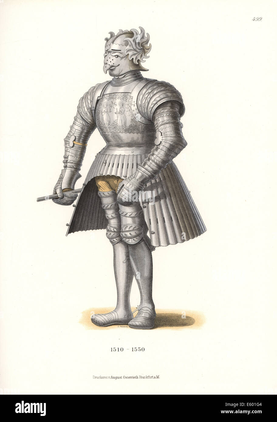 Suit of steel armour, first half of the 16th century Stock Photo - Alamy