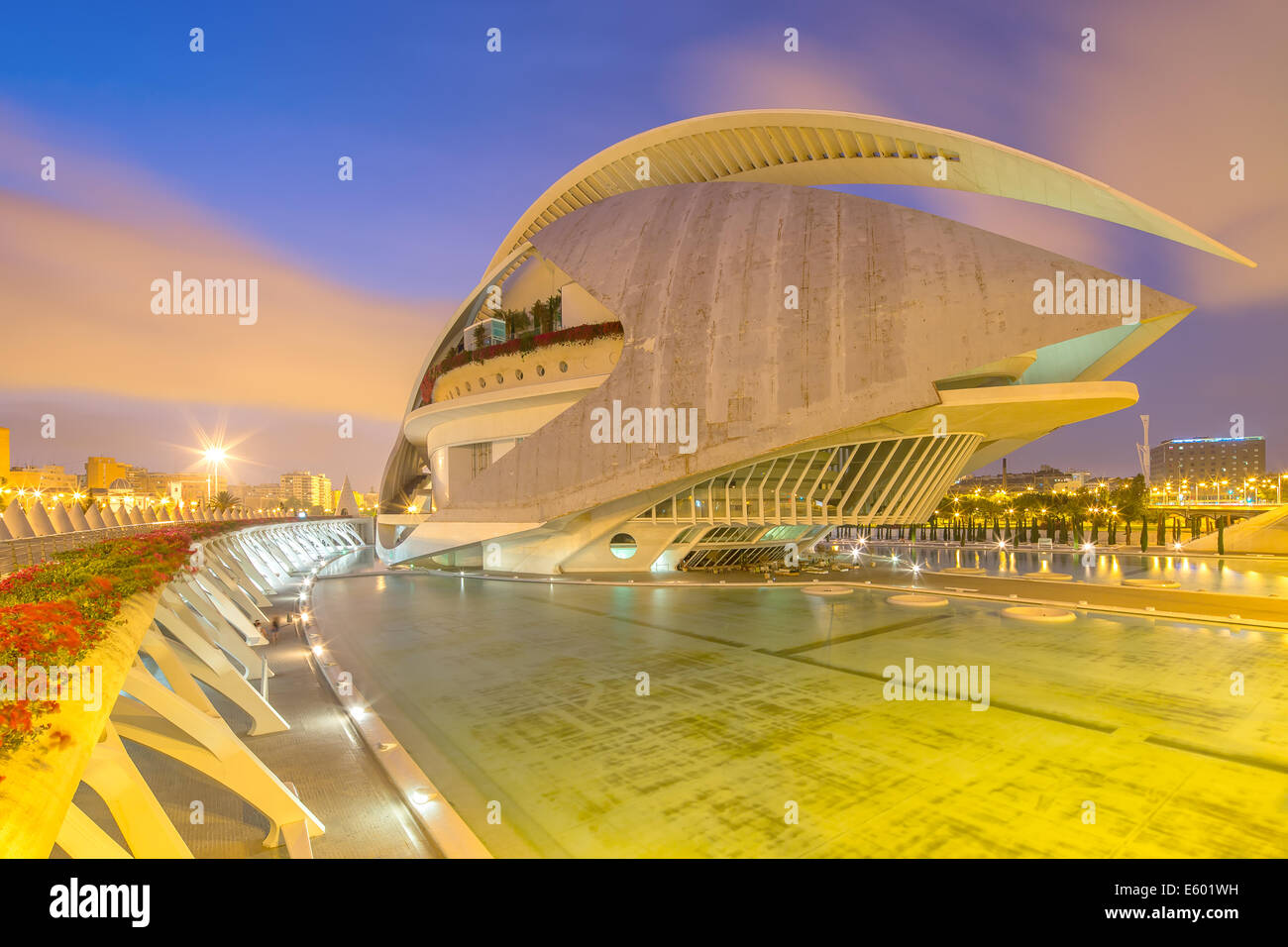 Modern european architecture and museum, Valencia Spain Stock Photo - Alamy