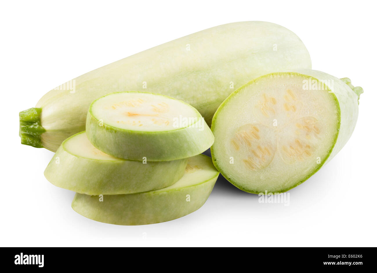 Fresh vegetable marrow isolated on white background. Clipping Path ...