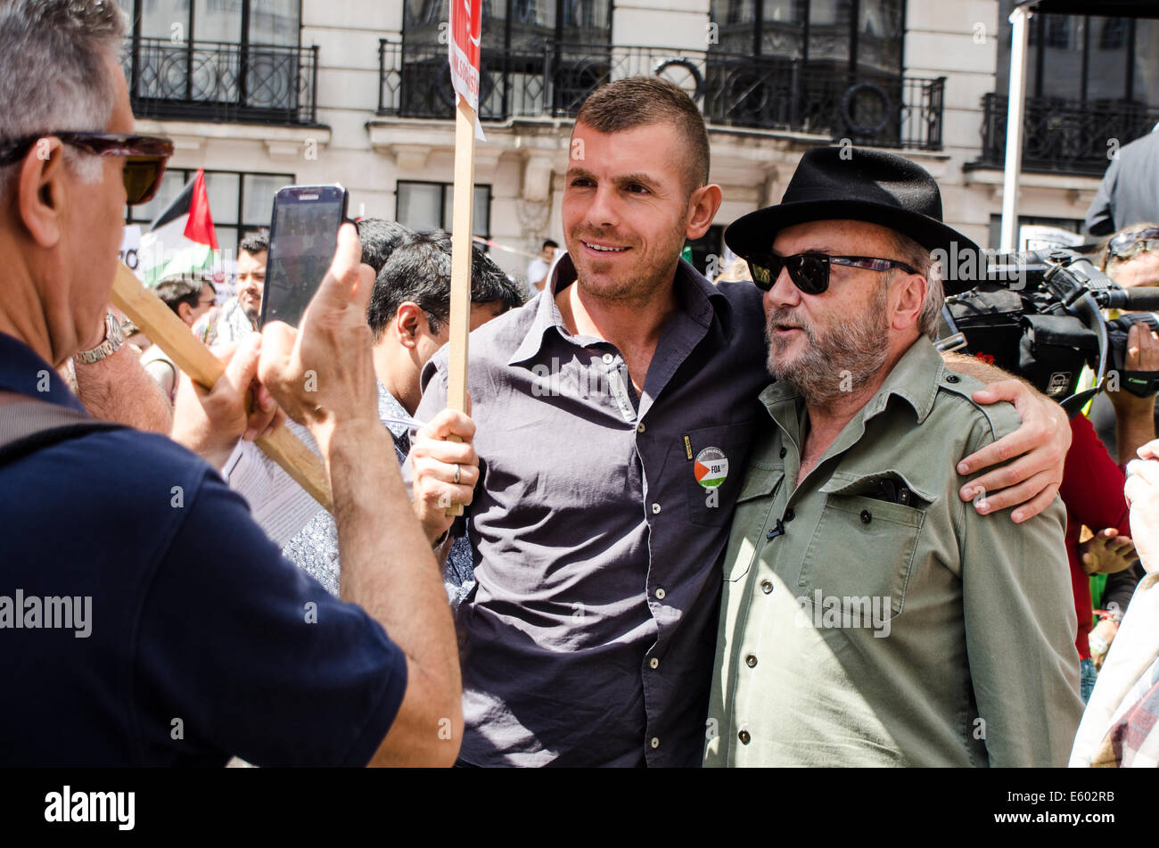 London, UK. 9th August, 2014. George Galloway, Respect Party MP, poses ...